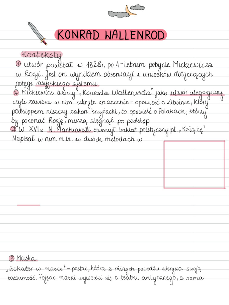 Konrad Wallenrod Notatki | PDF