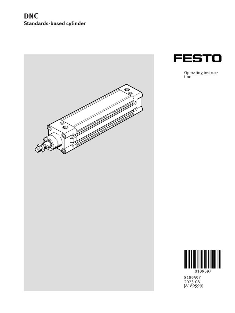 DNC Operating-Instr 2023-08 8189599g1 | PDF | Screw | Piston