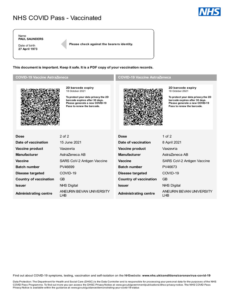 AstraZeneca Vaccine Batch Number Details | PDF | Pediatrics | Vaccination