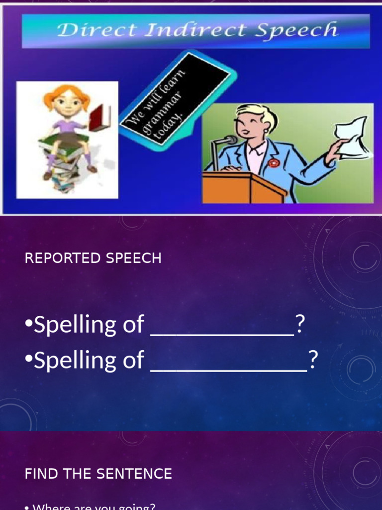 Direct and Indirect Rules - PPT .Antony | PDF | Grammatical Tense ...