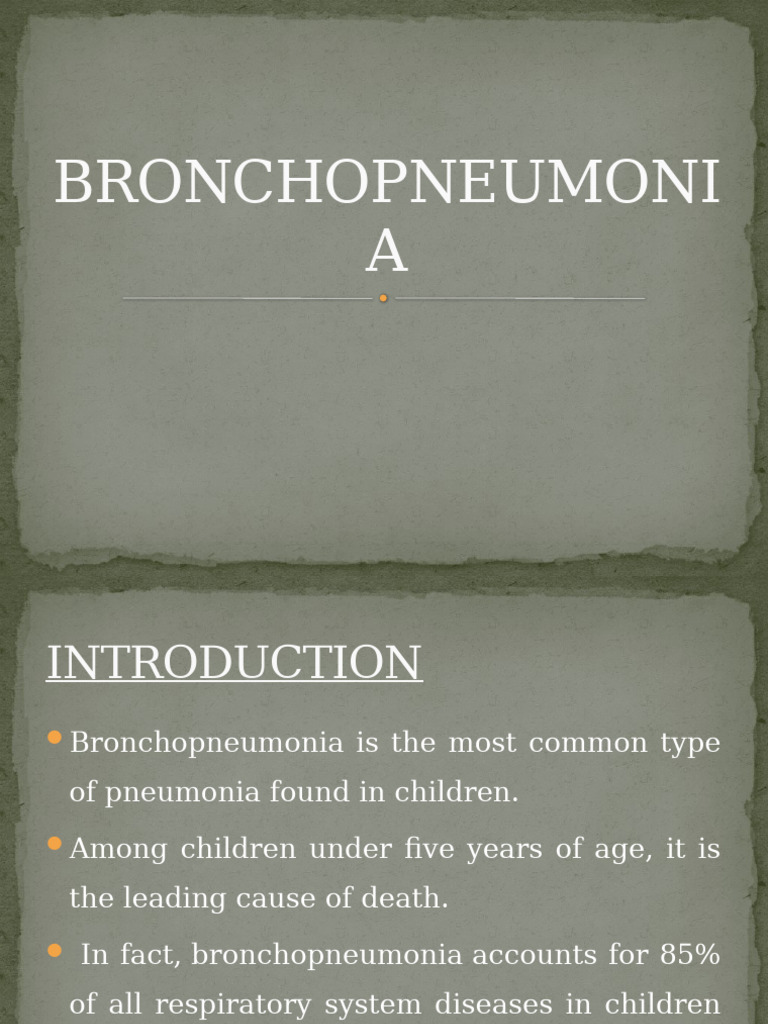 Broncho Pneumonia | PDF
