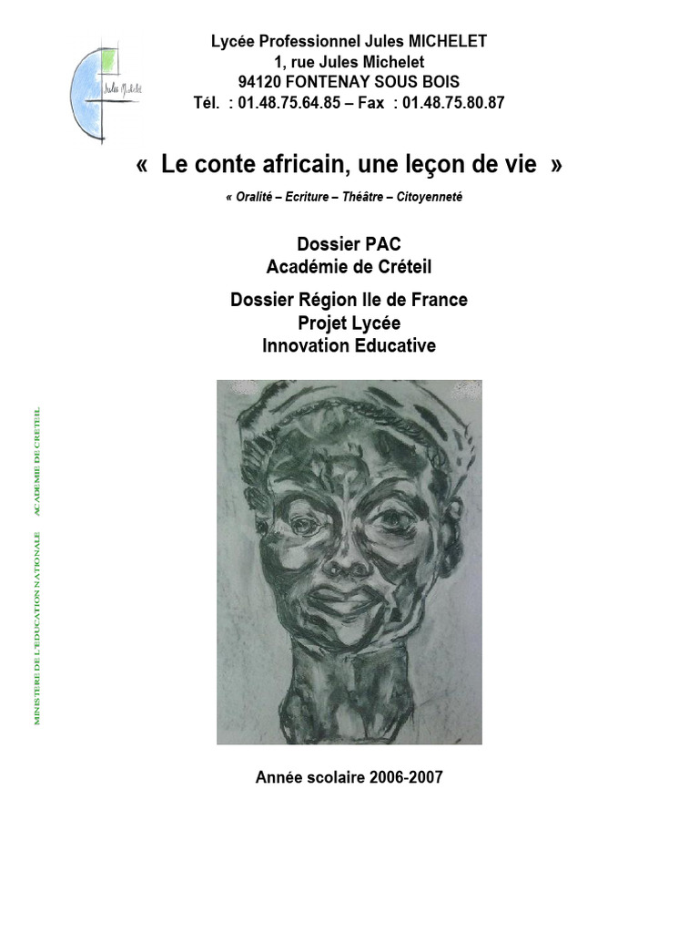 Le conte africain : une leçon de vie | PDF | Afrique | Paris