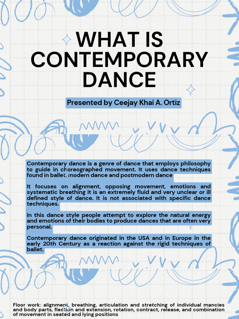 What Is Contemporary Dance | PDF