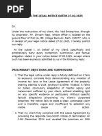 Reply To Legal Notice Format | PDF