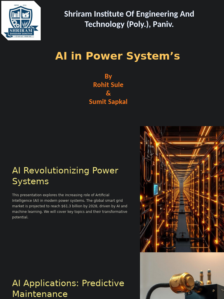 AI Revolutionizing Power Systems | PDF | Artificial Intelligence | Intelligence (AI) & Semantics