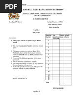 Chemistry Practical Question Paper 2025 | PDF