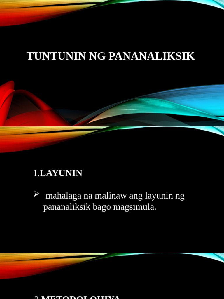 Tuntunin NG Pananaliksik 1 | PDF