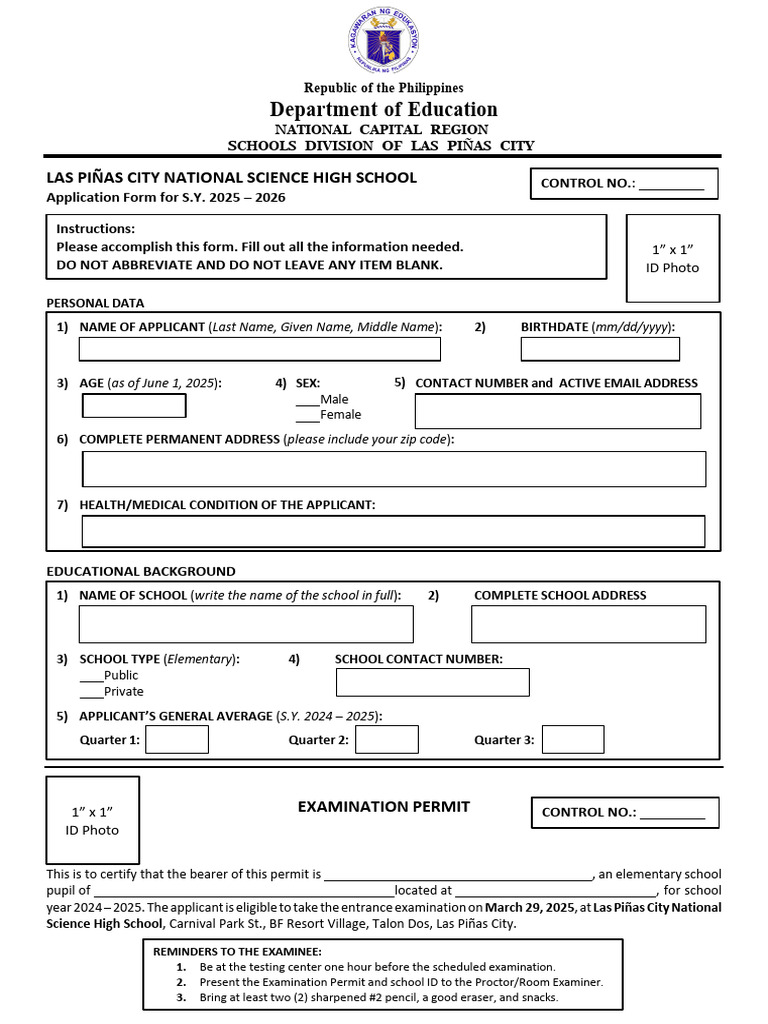 Incoming G7 - Application Form | PDF
