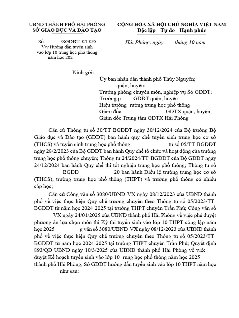 [2025.03.19]. Huong dan Tuyen sinh THPT 25-26 | PDF