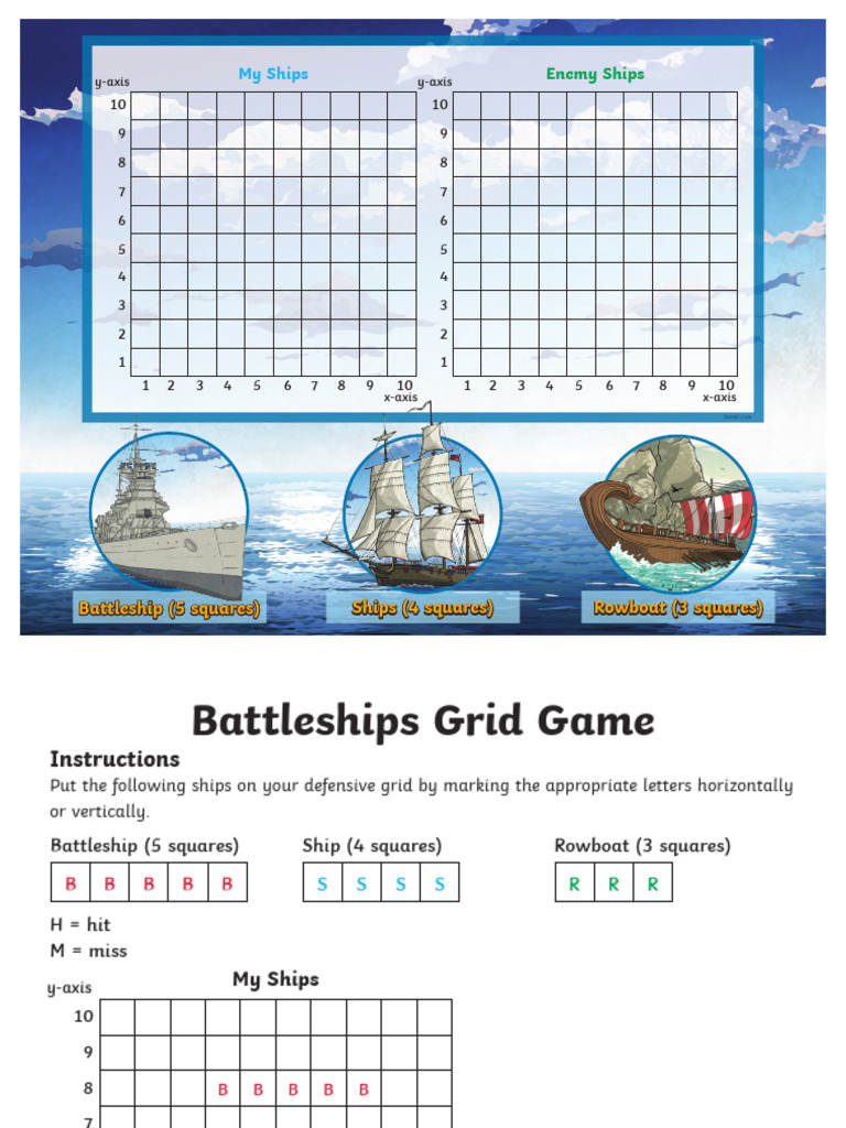 Division Battleships Gam | PDF | Cartesian Coordinate System | Ships