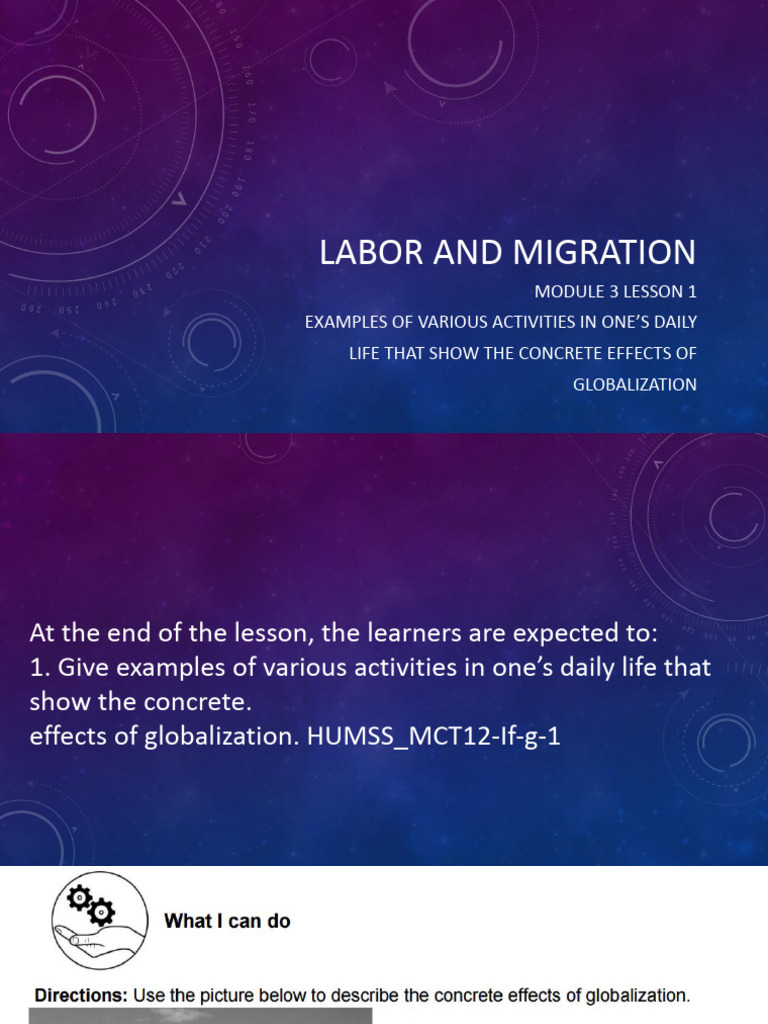 LABOR AND MIGRATION.pptx | PDF | Migrant Worker | Human Migration