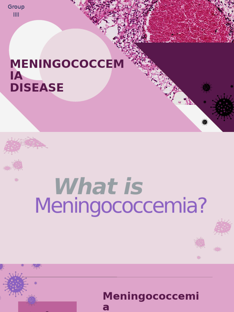 Meningococcemia GROUP 3 | PDF