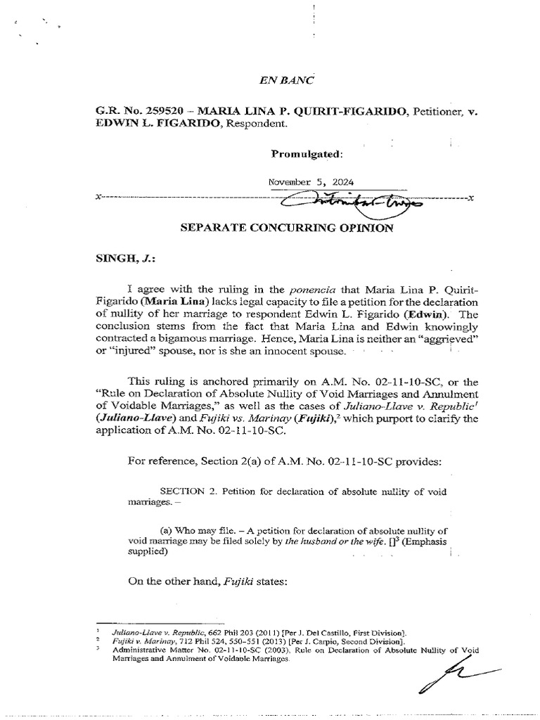 Concurring Opinion Justice Singh | PDF