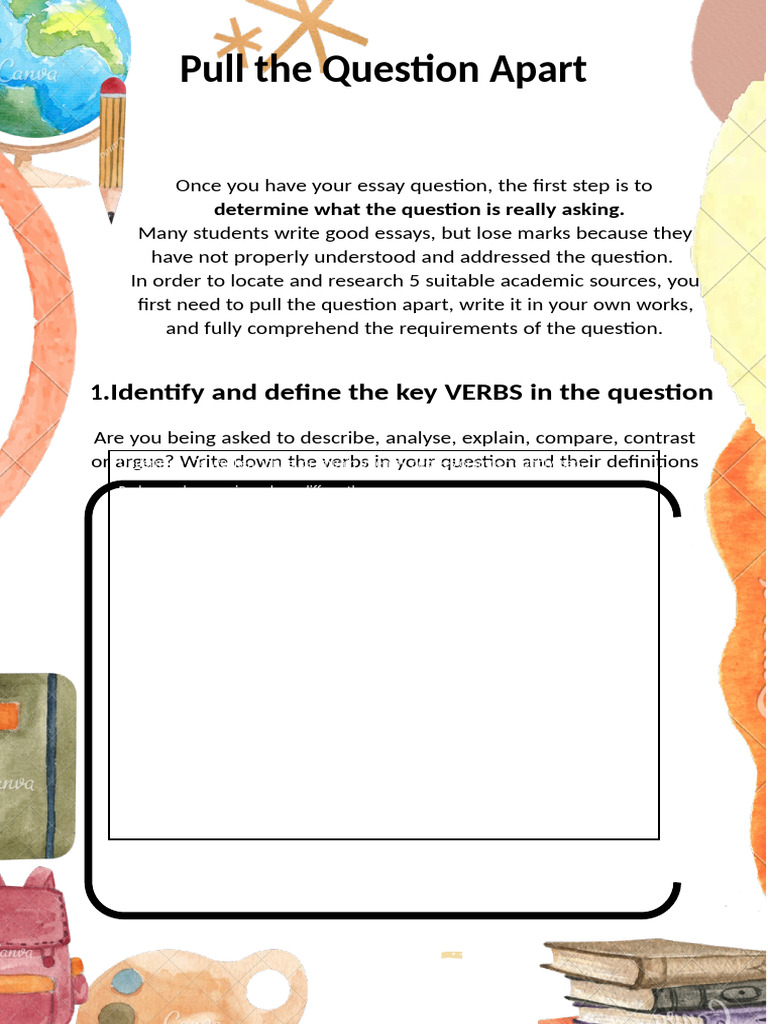 Academic Essay Writing Worksheets-1 | PDF | Brainstorming | Essays