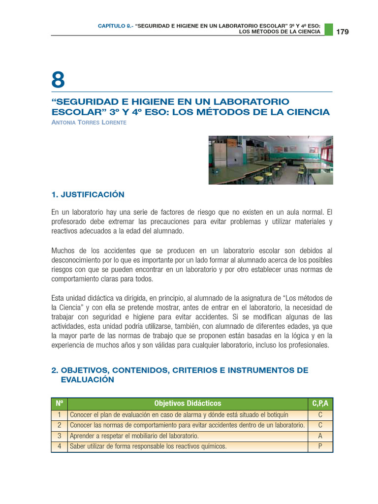 Apunte Seg e Hig en El Lab | PDF | Laboratorios | Residuos