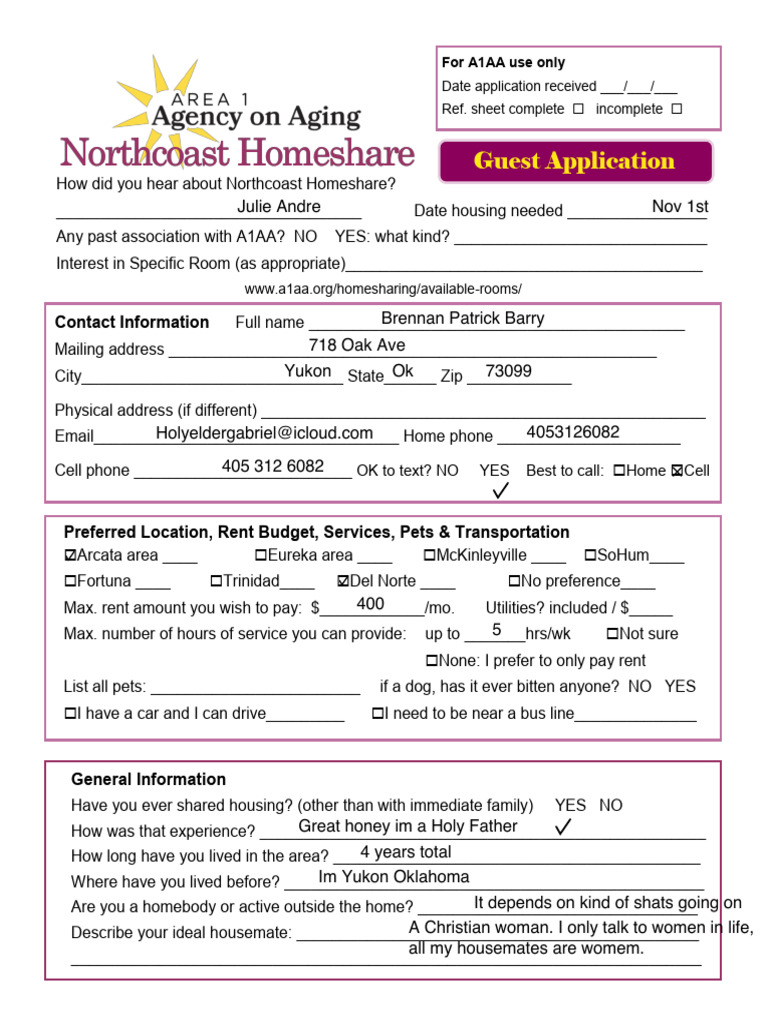 Homeshare Guest Application v8-24 2 | PDF | Race And Ethnicity In The ...