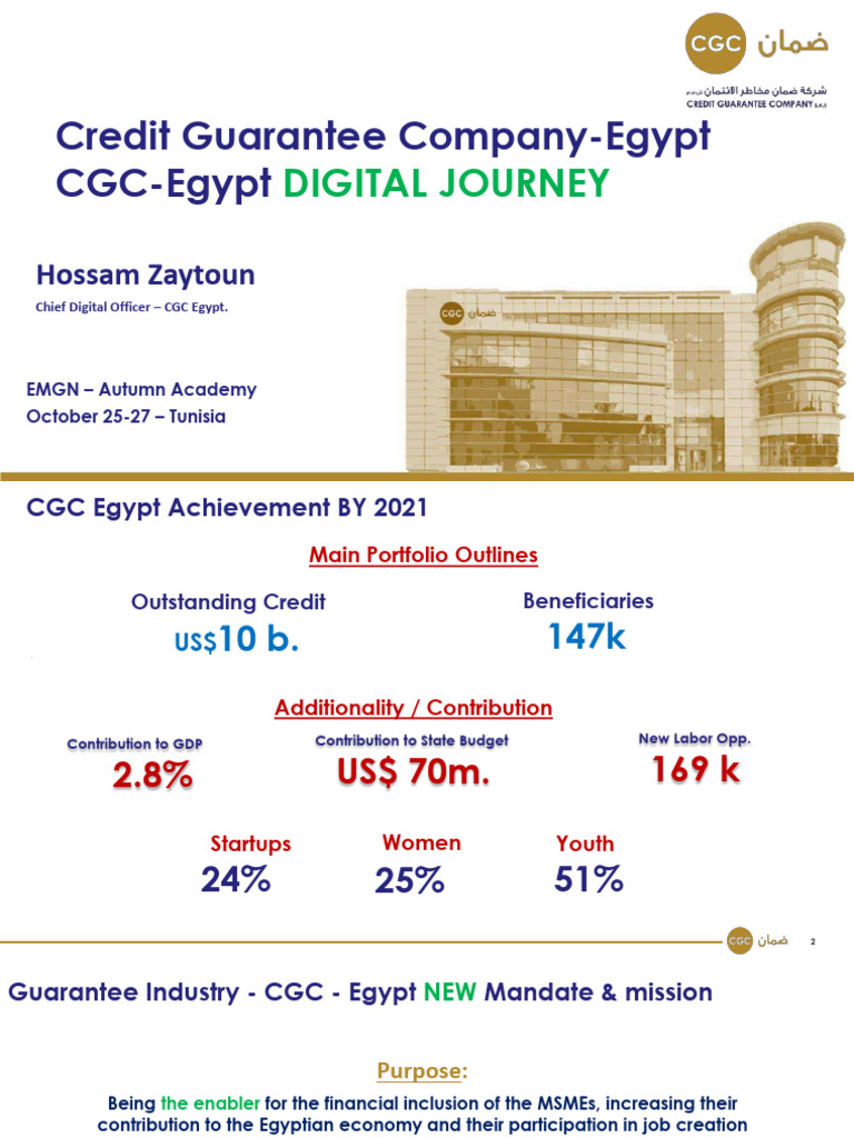 3rd-Day 2nd-Presentation CGC-Egypt Remote Compressed | PDF | Small And Medium Sized Enterprises ...