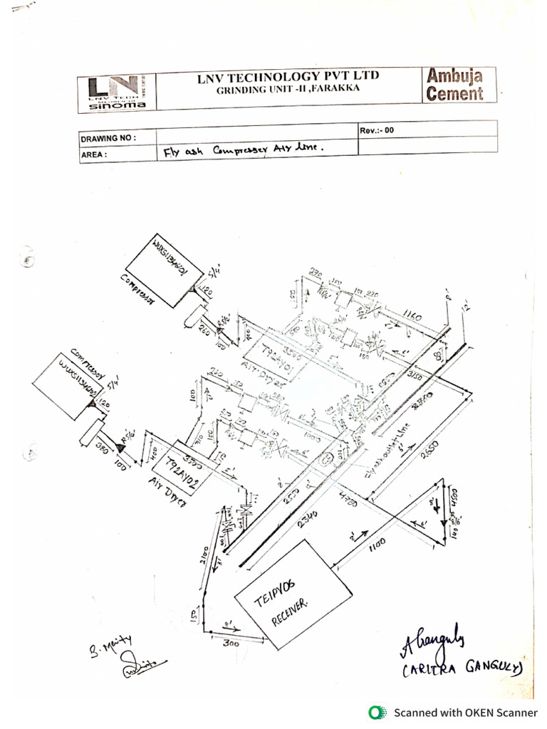 Fly Ash Compressor Air Pipe Line | PDF