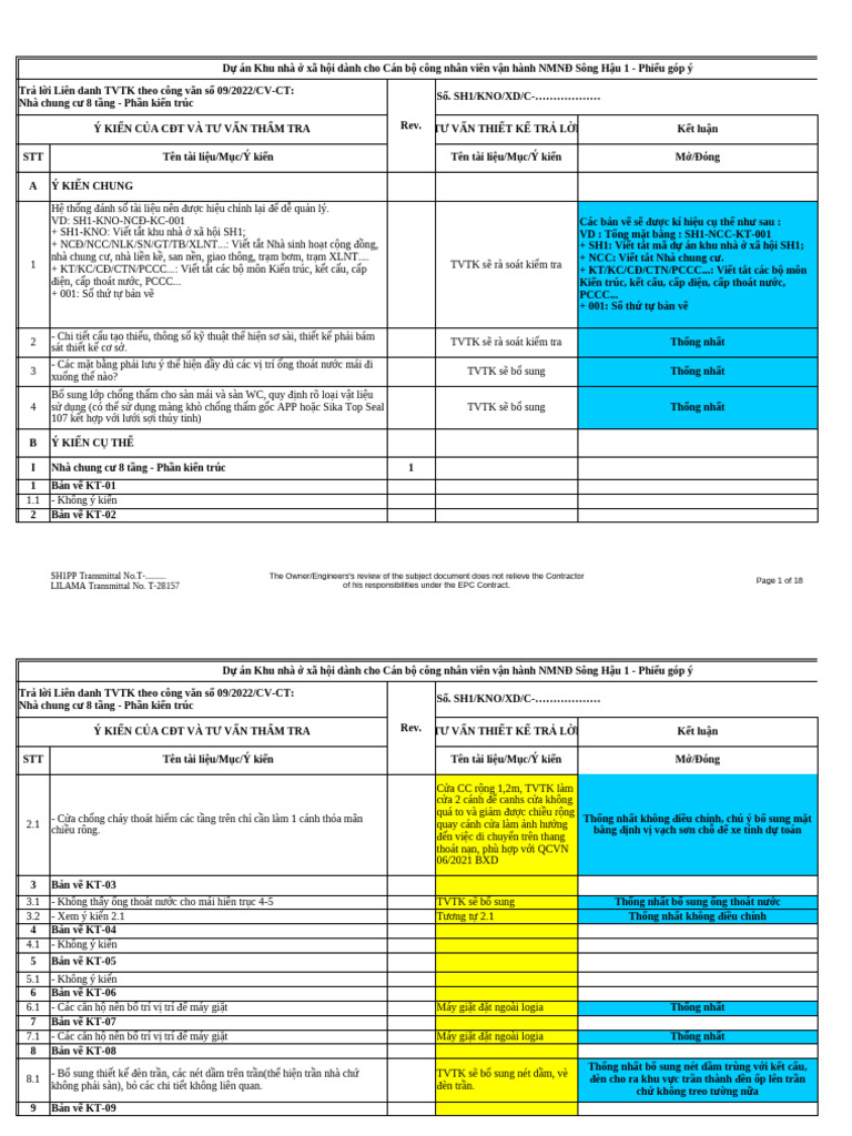 Kien Truc - Nha CC 8 Tang Rev.1 | PDF