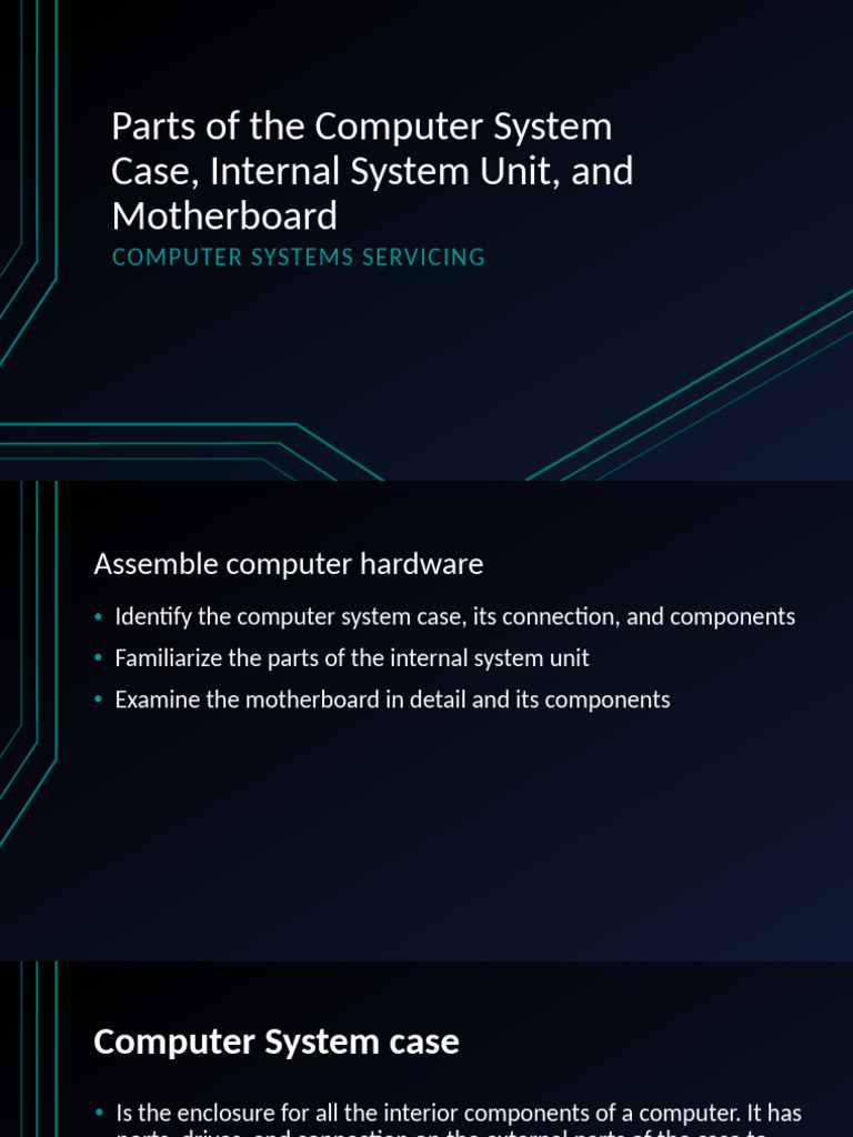 3rd Q CSS System Unit | PDF | Computer Data Storage | Read Only Memory