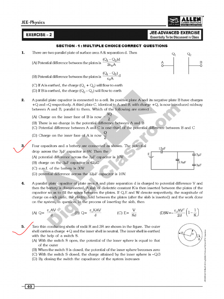 Capacitance Ex 2 Pdf