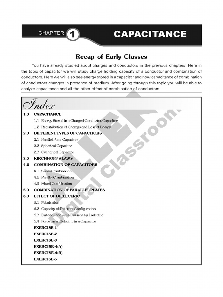Capacitance 1 | PDF