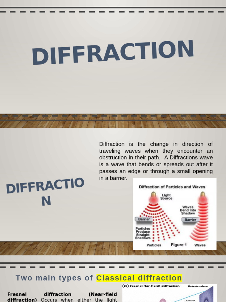 Understanding Diffraction: Types & Effects | PDF | Diffraction | Wavelength