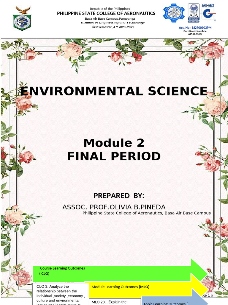 Environmental Science Module 2 Overview | PDF | Plagiarism | Sustainability