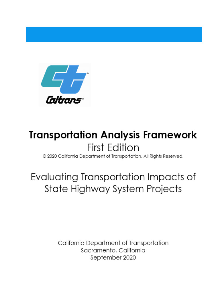 California Transportation Impact Analysis | PDF | Transport ...
