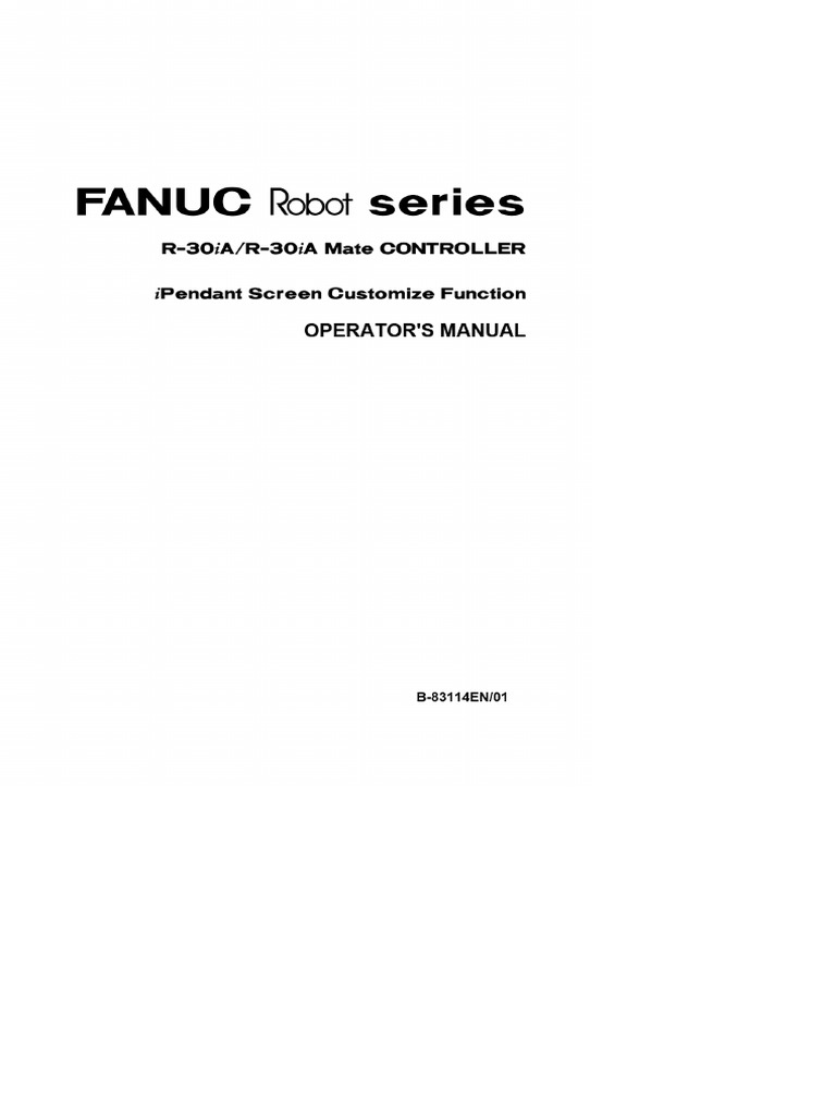 Ipendant Customization Manual (B-83114EN 01) - VIEWER XDOCS | PDF