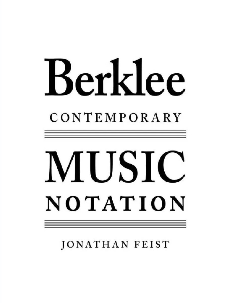 Contemporary Music Notation Berklee Pdf