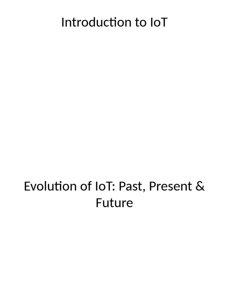 Futuristic IoT Based Applications | PDF