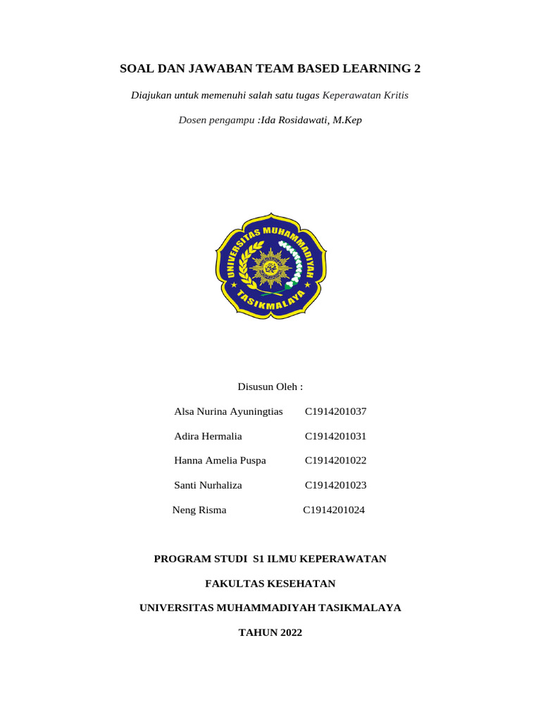 Kel 2 - TBL 2 Soal Dan Jawaban | PDF