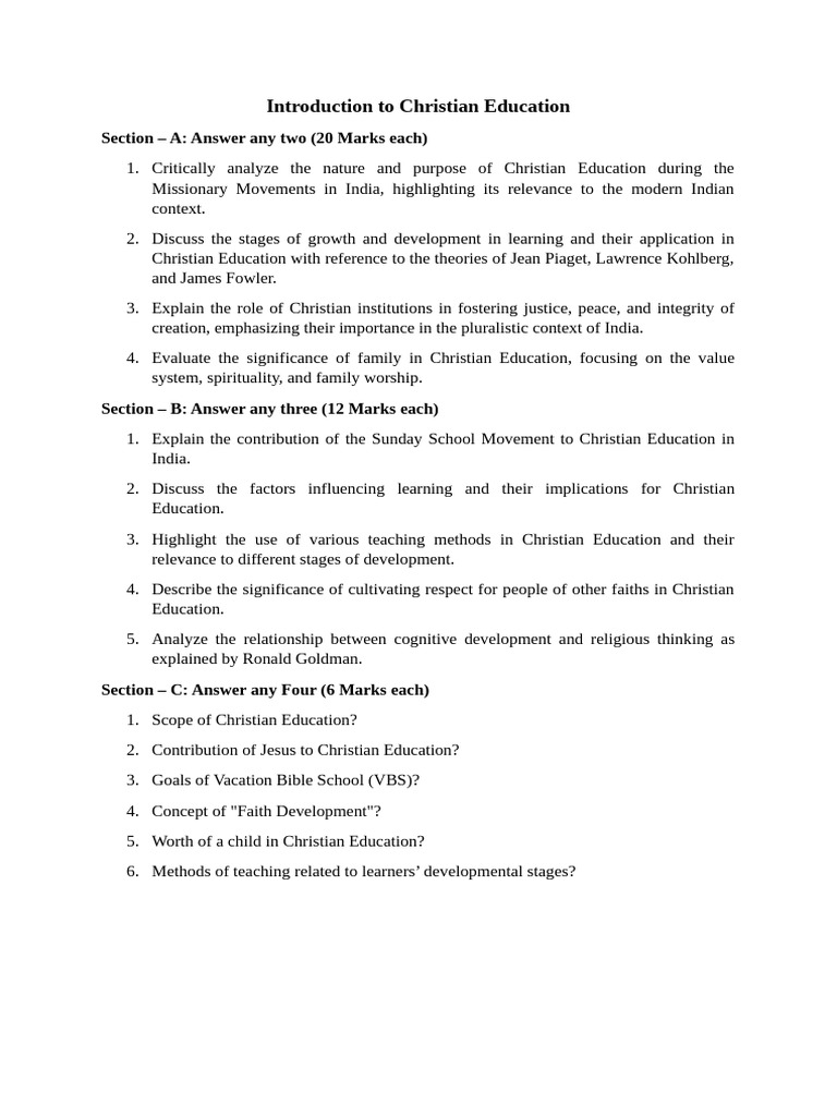 Test Paper Questions | PDF