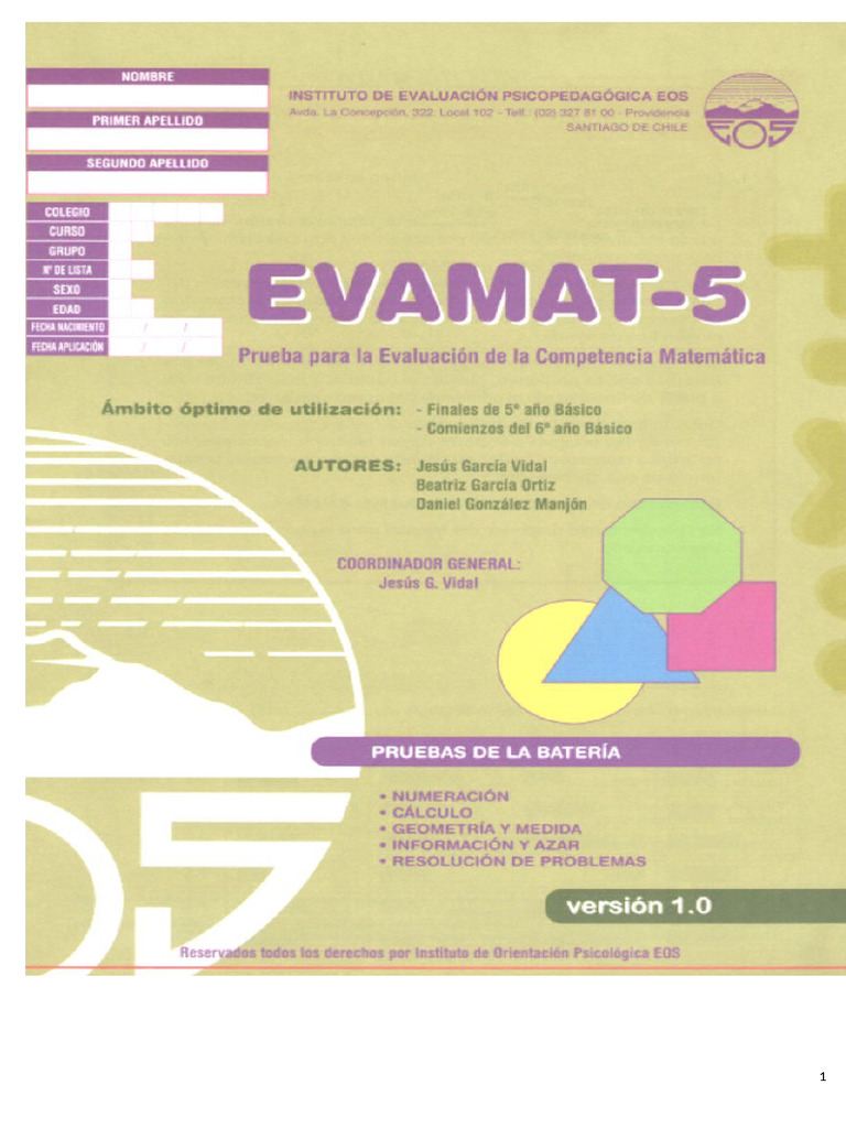 Evamat 5 Version 1.0 | PDF