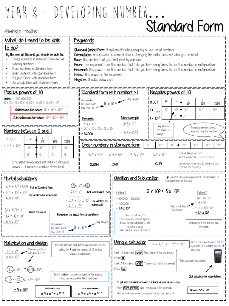Mastering Standard Form with Casio Calculators | PDF | Multiplication ...