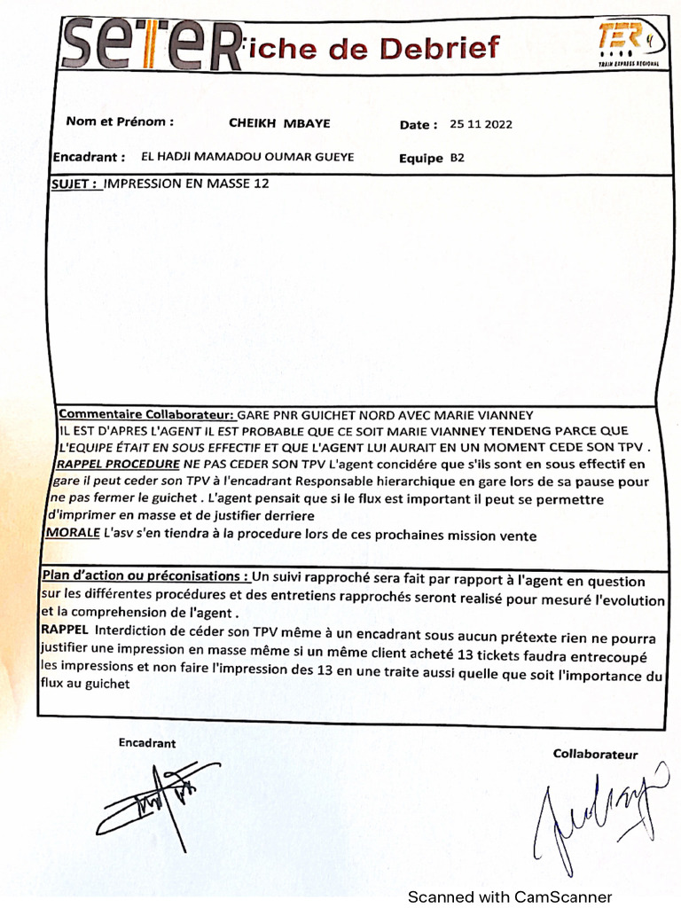 DBRF Cheikh Mbaye | PDF