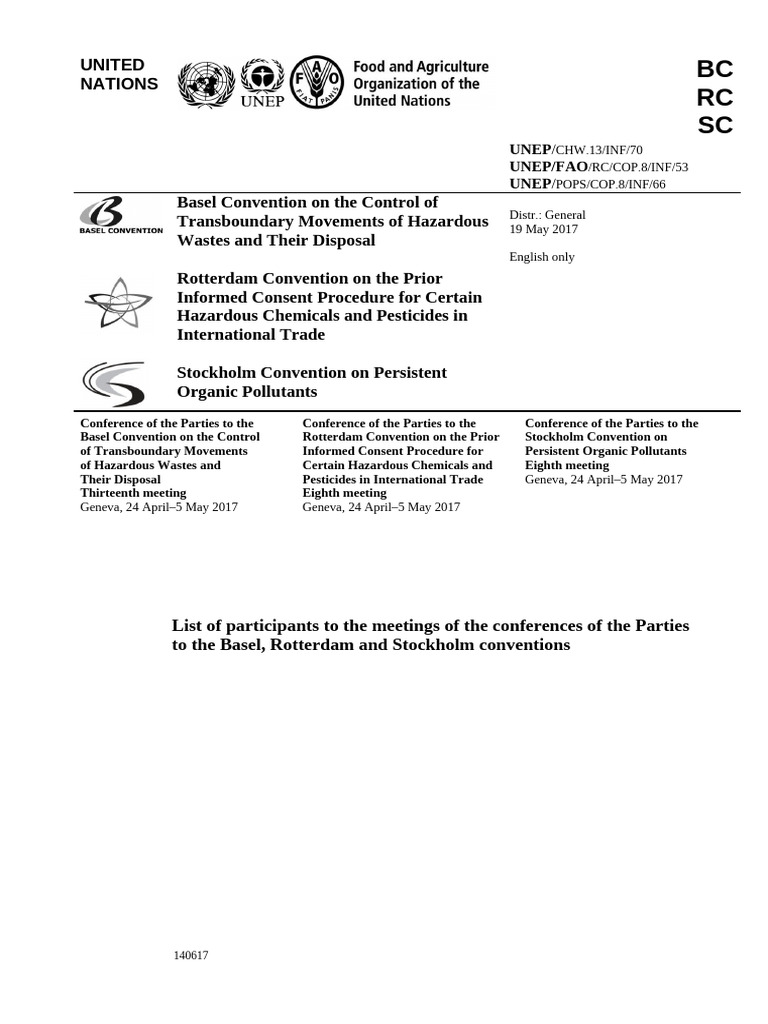 UNEP-FAO-RC-COP.8-INF-53.En | PDF | Natural Environment | Pollution
