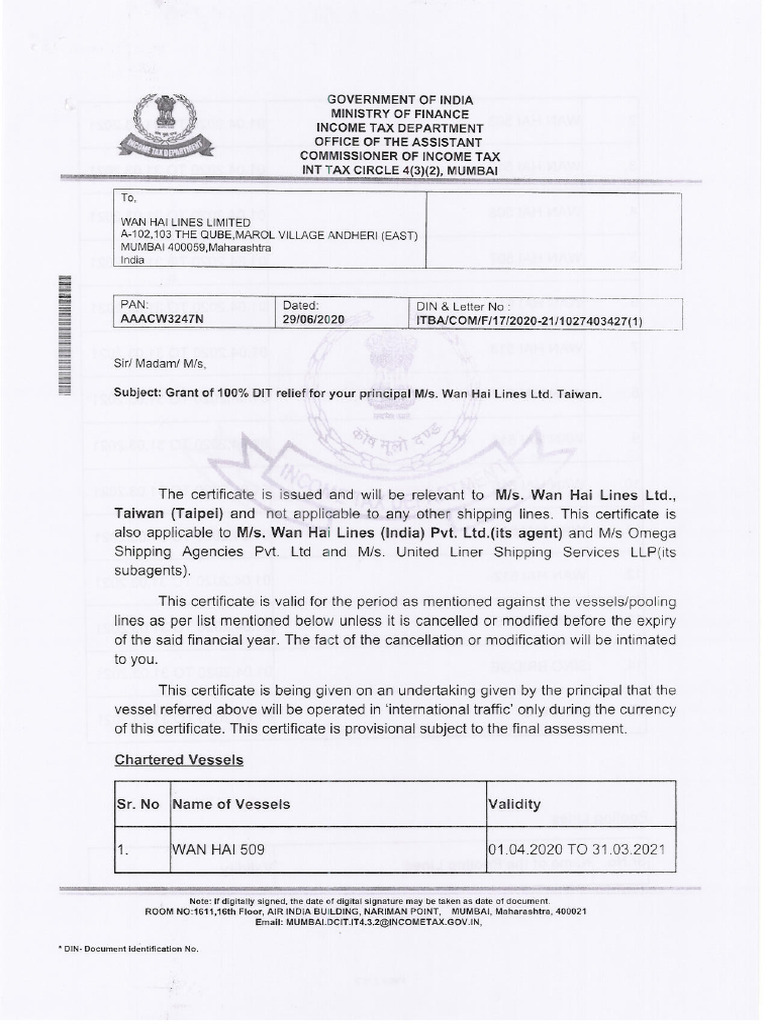 Dit Certificate 2020-21 | PDF