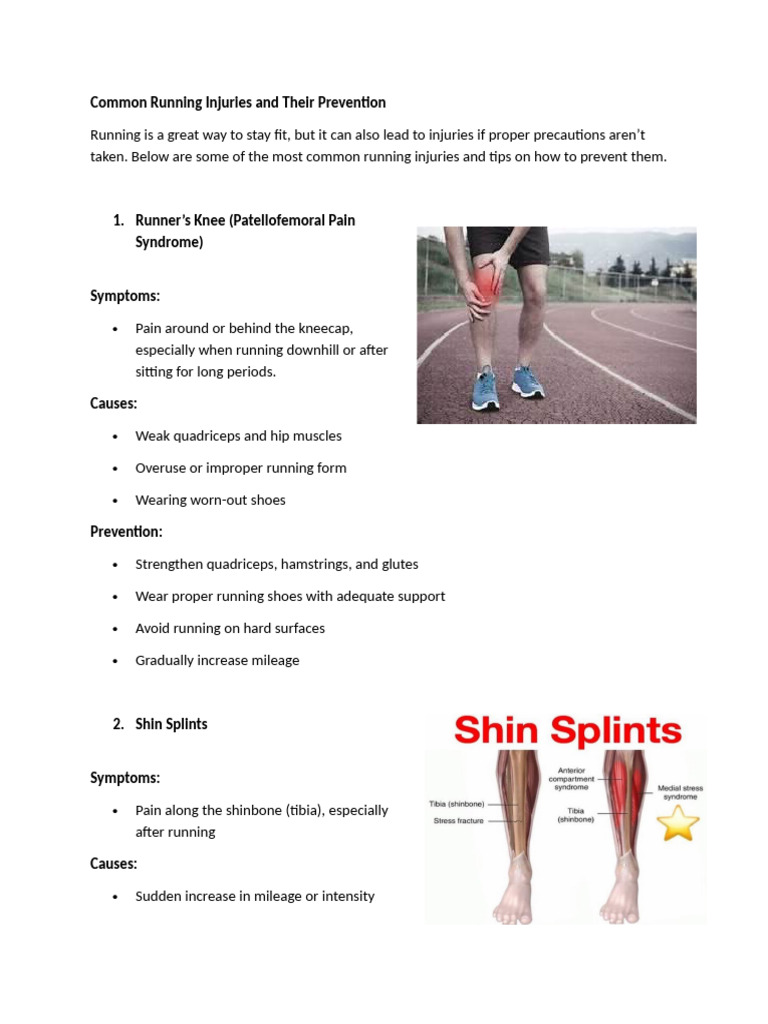 Common Running Injuries and Their Prevention | PDF | Running | Lower ...