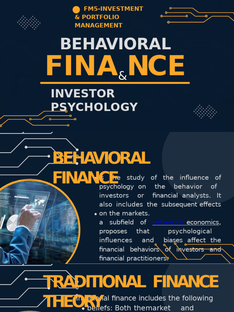 Behavioral Finance and Investor Psychology PPT | PDF | Behavioral ...