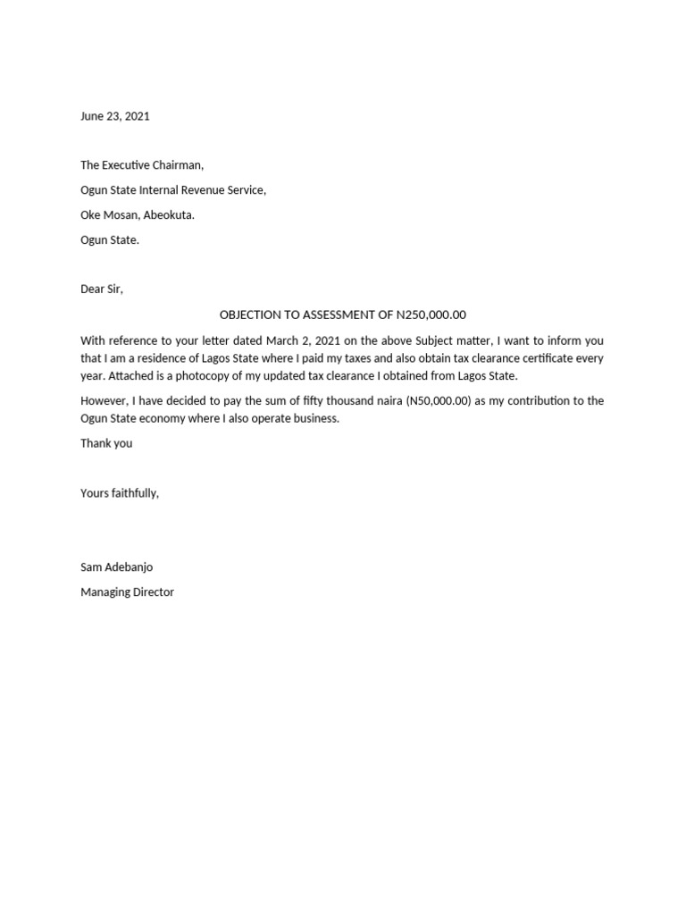 Pebbles Objection 2021 | PDF