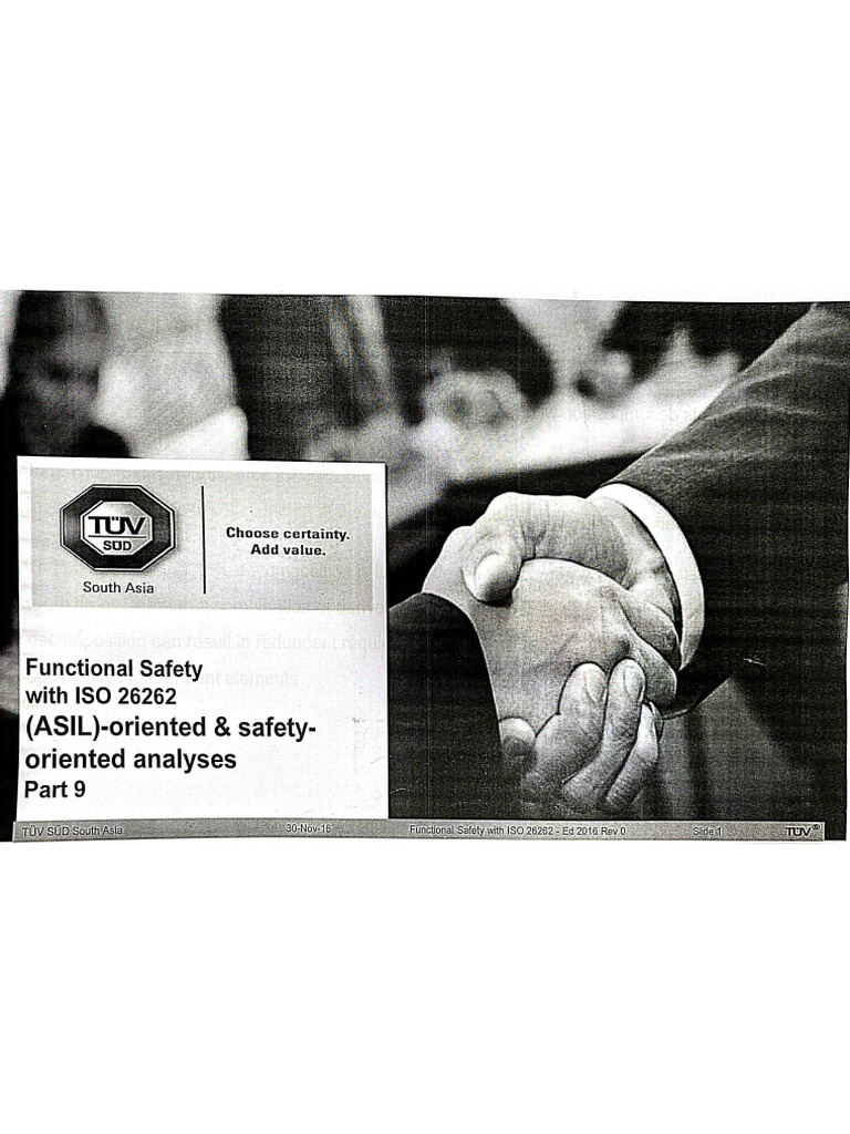 Part9 - (ASIL) - Oriented & Safety-Oriented Analysis | PDF