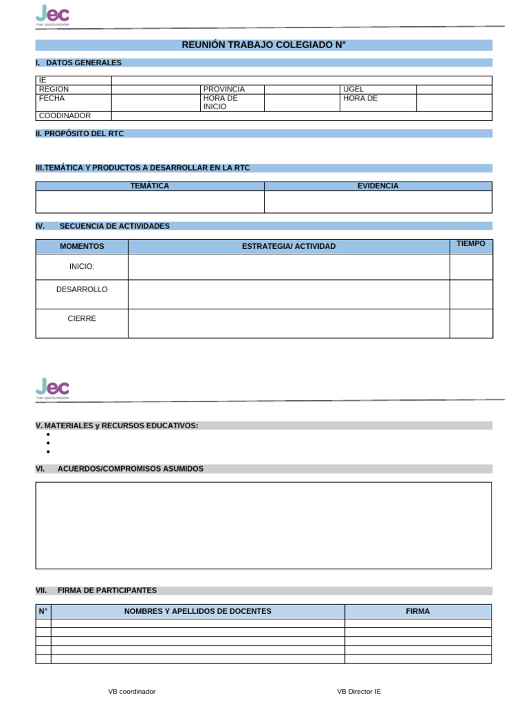 Esquema para Planificar Las RTC | PDF