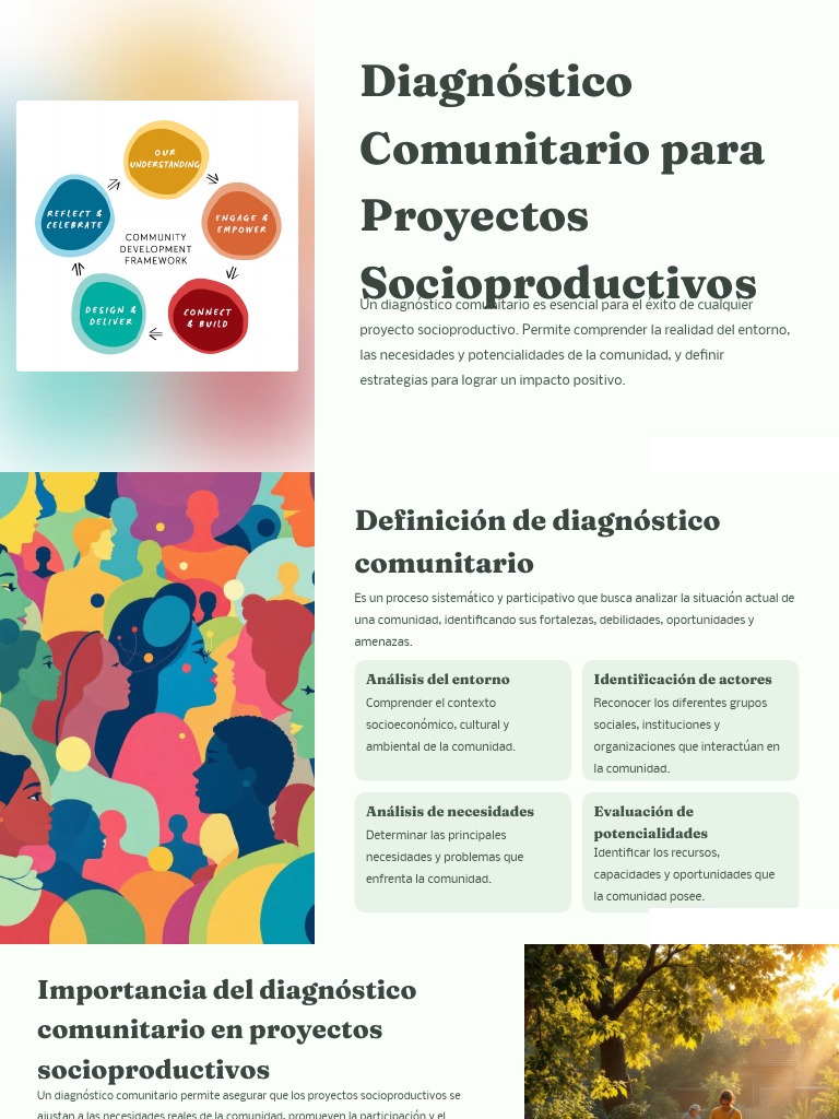 Diagnostico Comunitario para Proyectos Socioproductivos | PDF