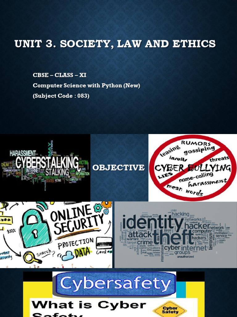 Unit 3- Society, Law and Ethics - Part 1 | PDF | Cybercrime | Virtual Private Network