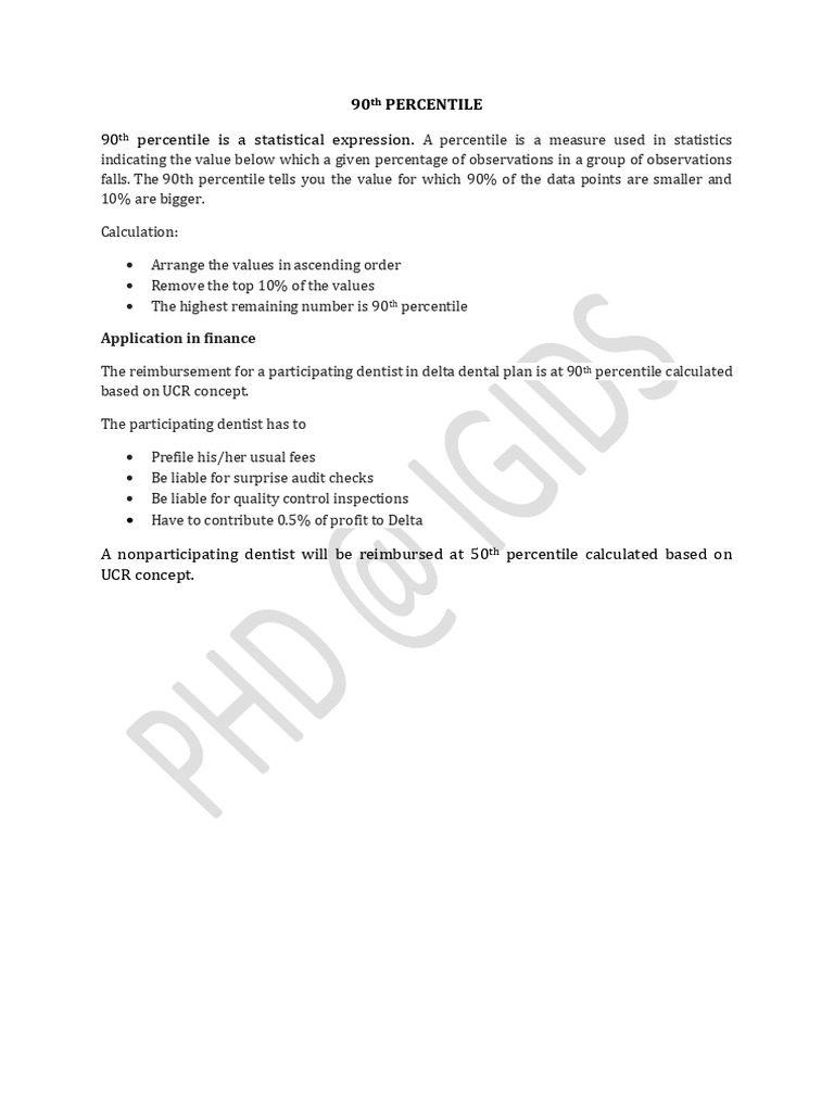 90th Percentile | PDF