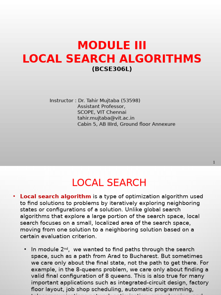 Local Search, Hill Climbing, Simulated Annealing Genetic Algo | PDF ...