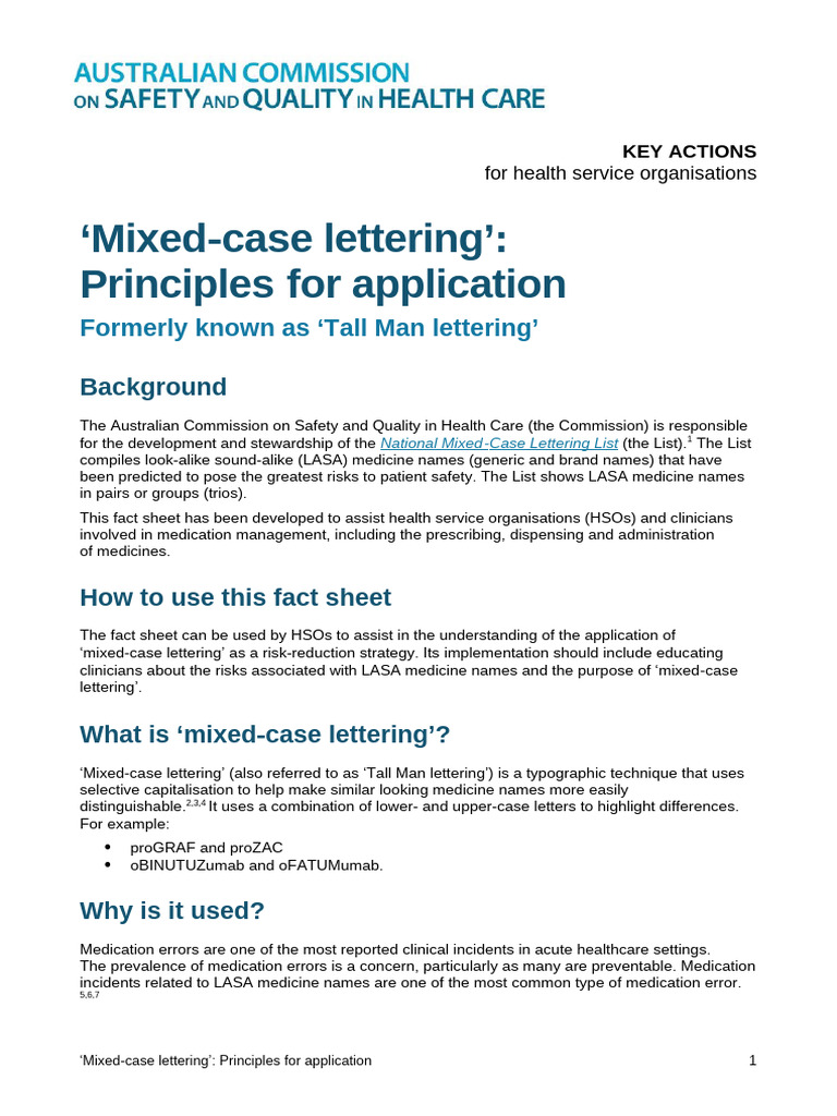 Mixed-Case Lettering - Principles For Application | PDF | Risk ...