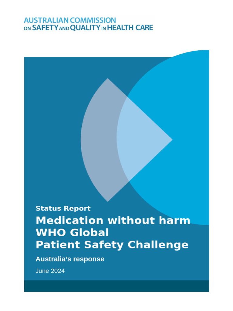Status Report - Medication Without Harm Who Global Patient Safety ...